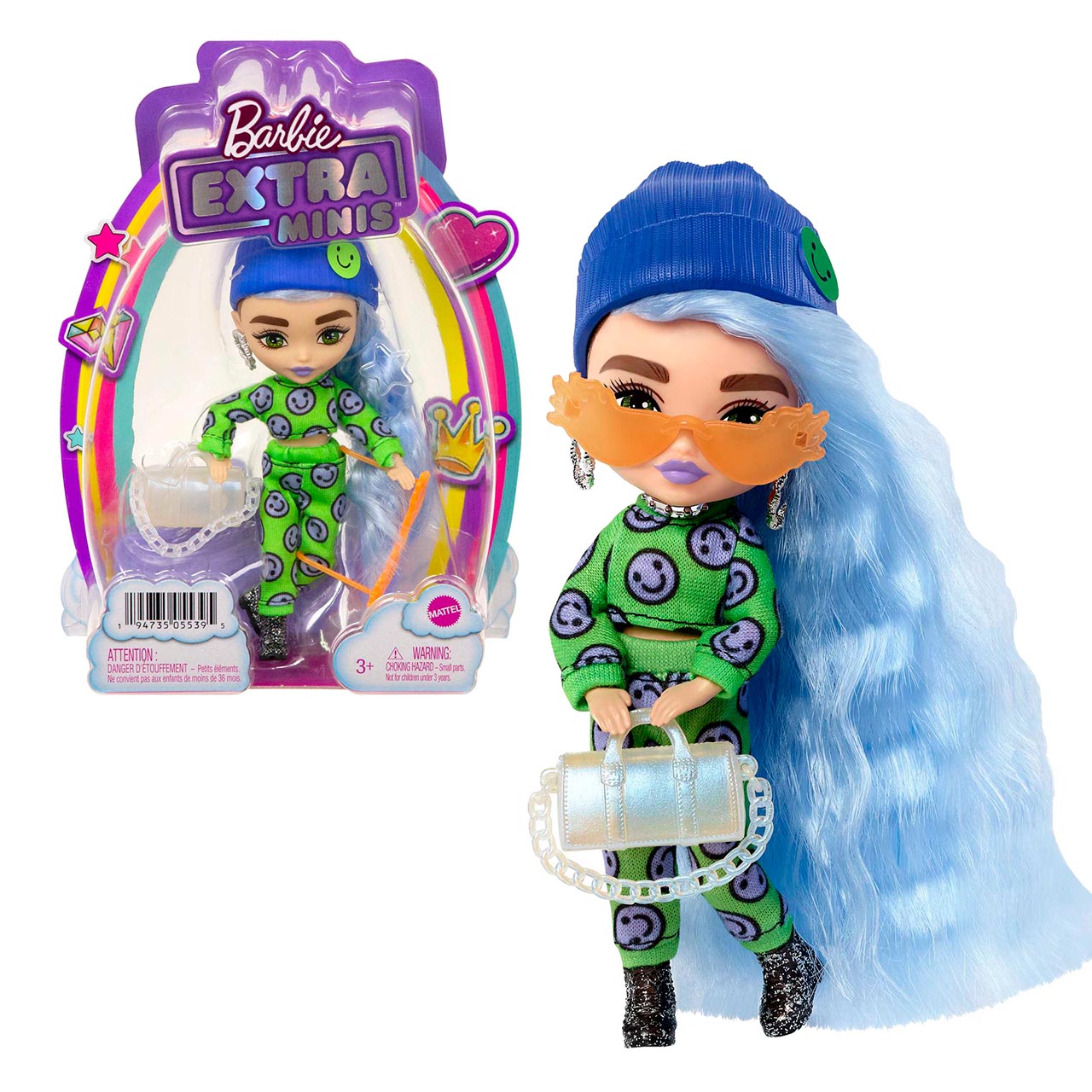 Barbie Extra Mini Smiley Tracksuit Doll